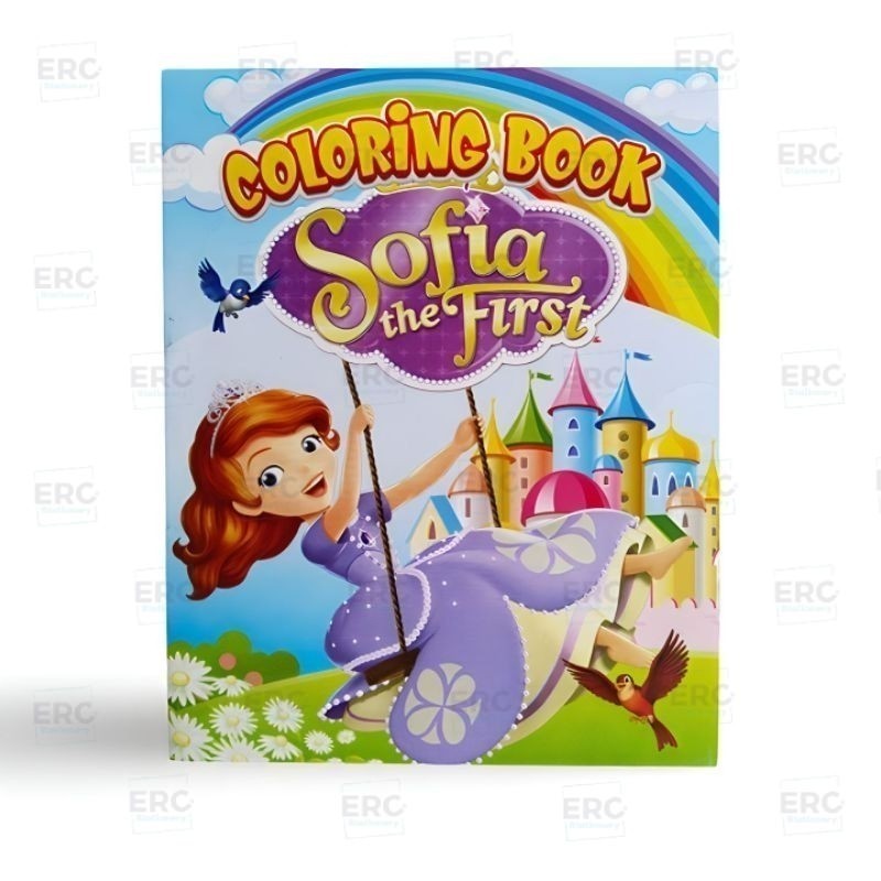 Sofia the First Story Coloring Book Big 12Pages Kids School Educational ...
