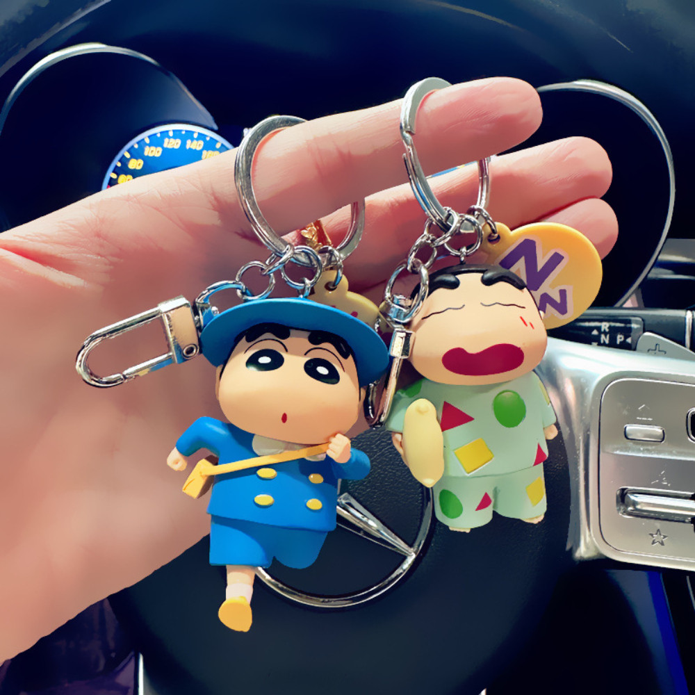 Cartoon Crayon Shin-chan Keychain Shin-chan's Day Student Cute 3D ...
