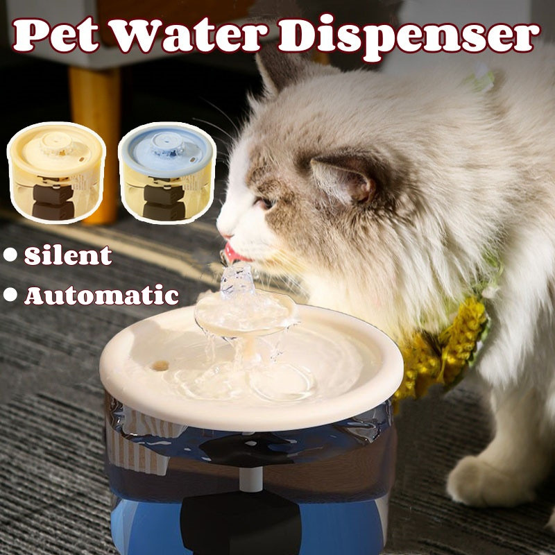 Pet Water Dispenser Dog Cat Automatic Fountain Loop Mute Pump Large ...
