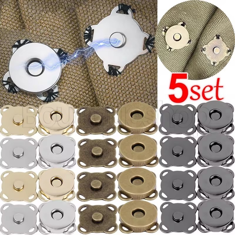 20/5 Sets Magnet Snaps Button - 5 Colors Magnet Button - Mini ...