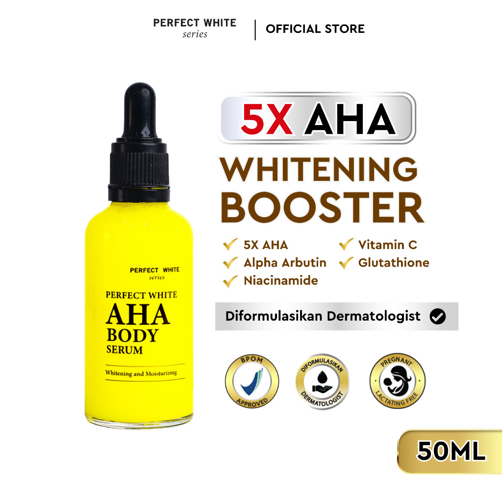 (COD AVAILABLE) PERFECT WHITE AHA Body Serum 50ML Whitening ...