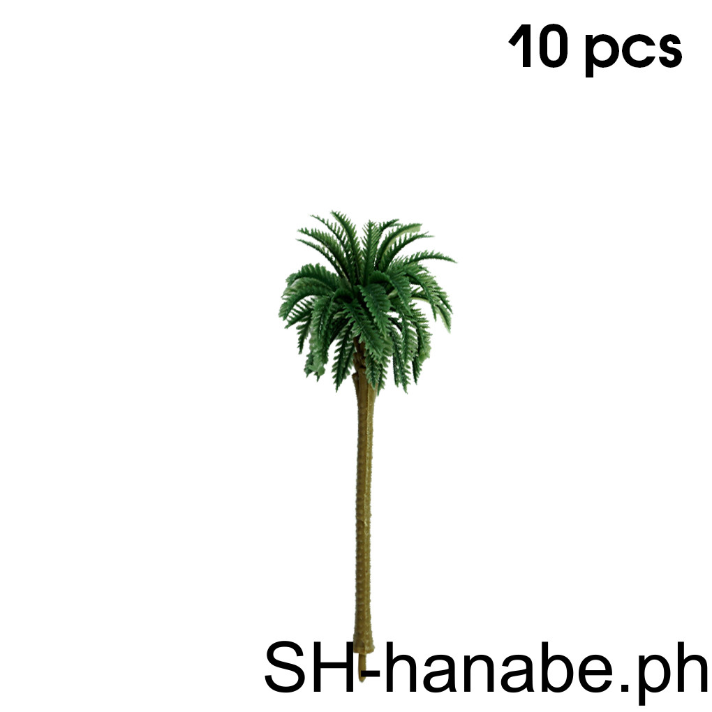10 Pieces Artificial Coconut Tree Removable Living Palm Handmade DIY ...