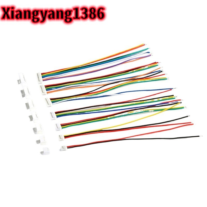 10Pcs JST 1.25mm 10CM 100MM Wire Cable Connector Micro JST Pitch 1.25mm 2/3/4/5/6/7/8/10 Pin ...