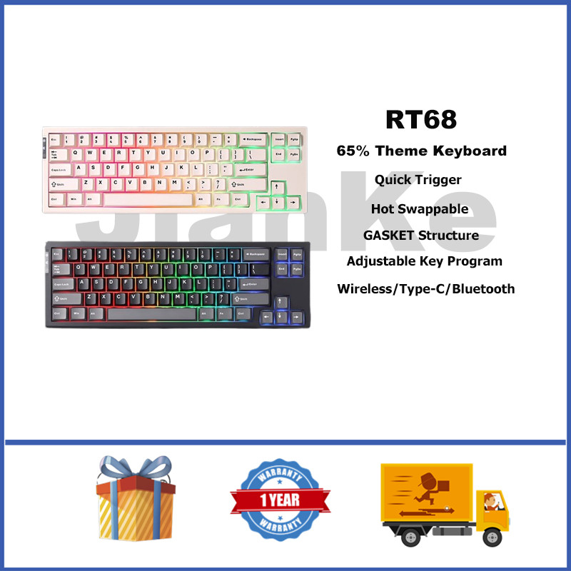 YUNZII RT68 Magnetic Keyboard 65% RGB Hot Swappable GASKET Quick ...