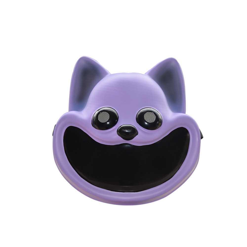 Purple Cat Mask Smiling Critters Poppy Playtime Bobbi Game Catnap Mask ...