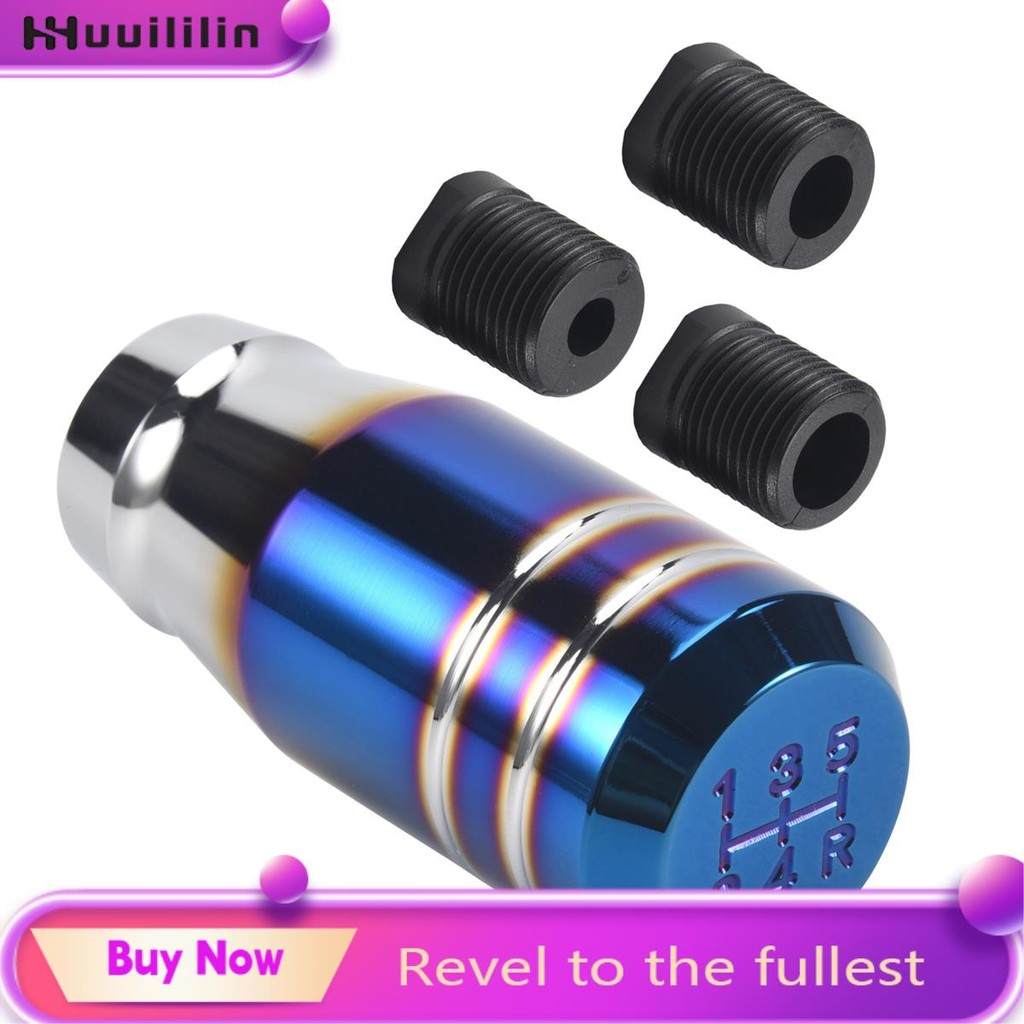 【hhuuililin】3 Inch Bride Burnt Blue Universal Car 5 Speed Gear Shift ...