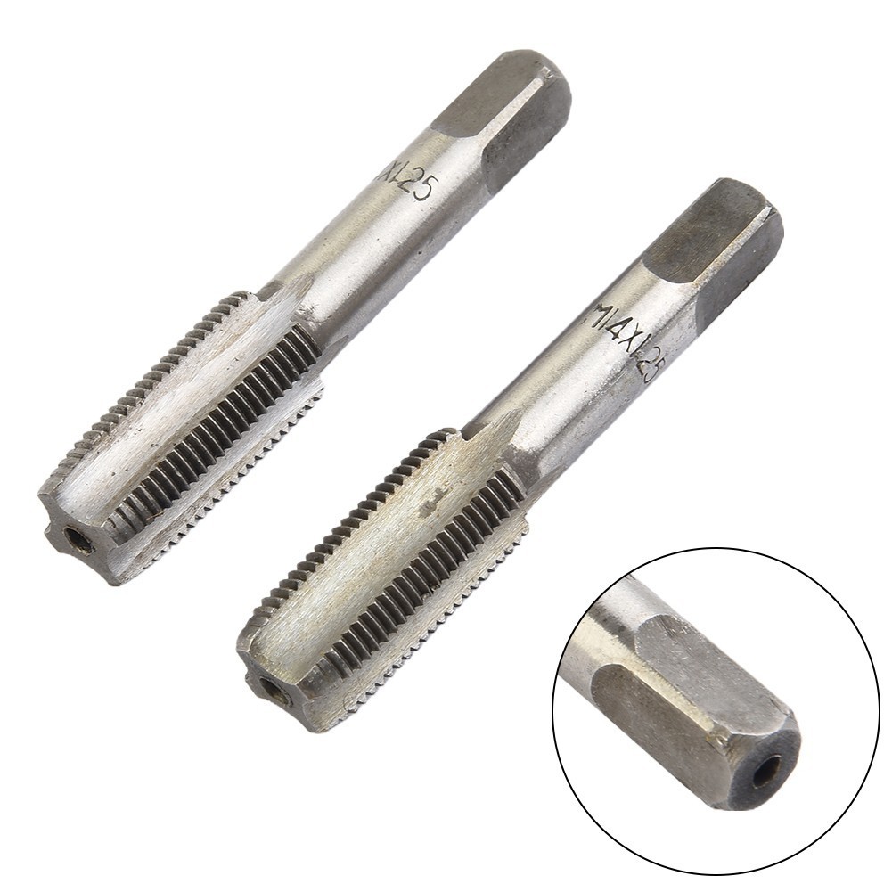 2pcs HSS 14mm x 1.25 Metric Taper & Plug Tap Right Hand Thread M14 x 1 ...