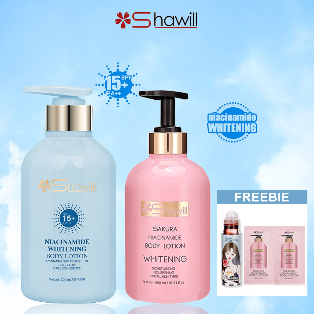 500ml Shawill Niacinamide Body Lotion with Sakura Essence | Shopee Philippines