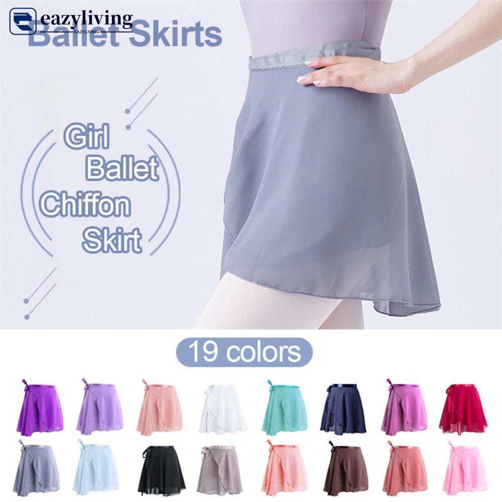 EAZYLIVING Ballet Tied Skirt Dance Tutu Ballerina Dance Class Costumes ...