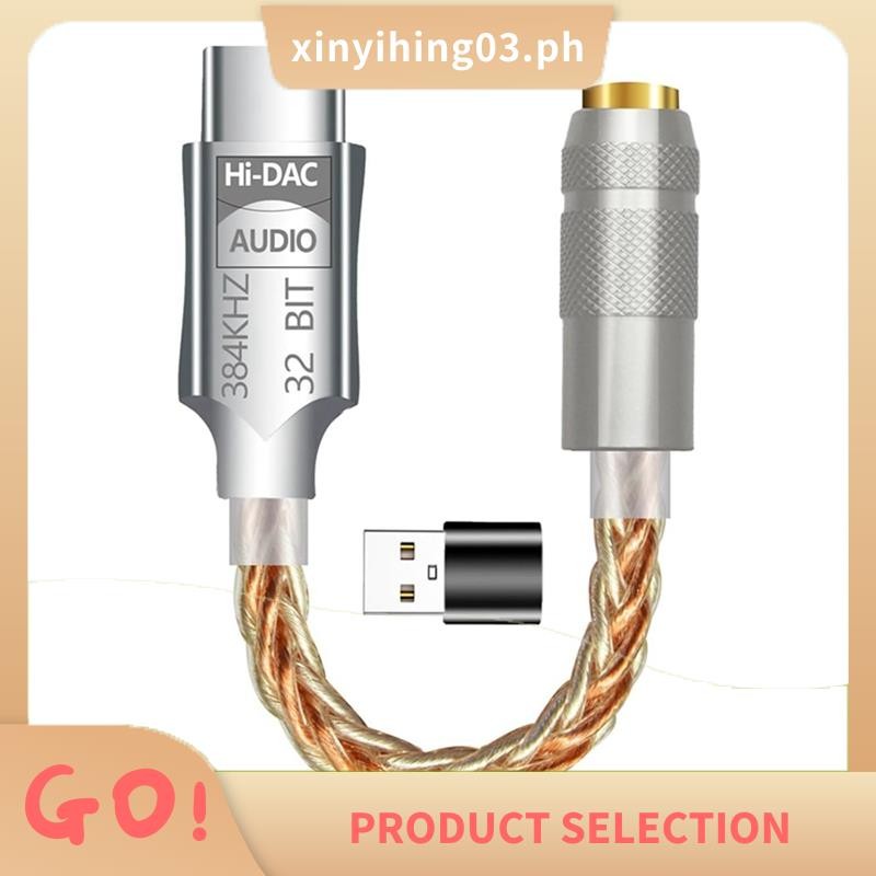 In Stock USB C to 3.5mm DAC Earphone Amplifier Headphone Amp ALC5686 Hifi Digital Audio Decoder ...