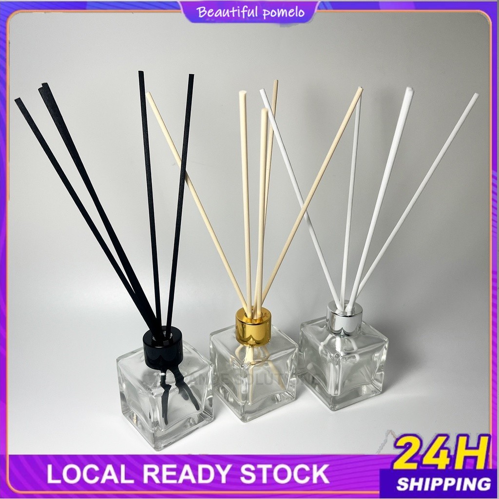 Empty reed diffuser bottle Diffuser glass decorative bottle Silver gold ...