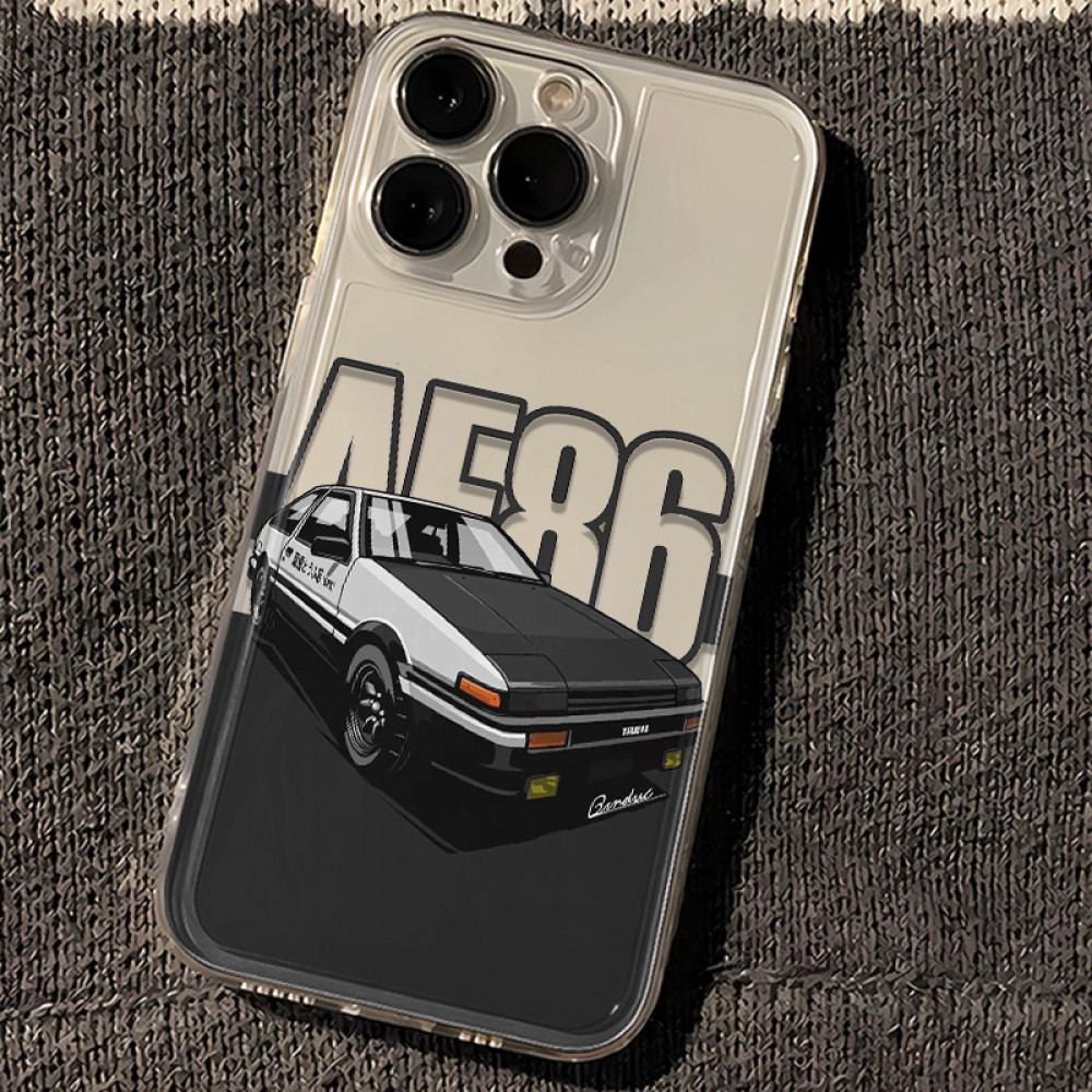 AE86 iPhone 16/15 Phone Case Soft Silicone for iPhone11 12 13 14 Promax ...