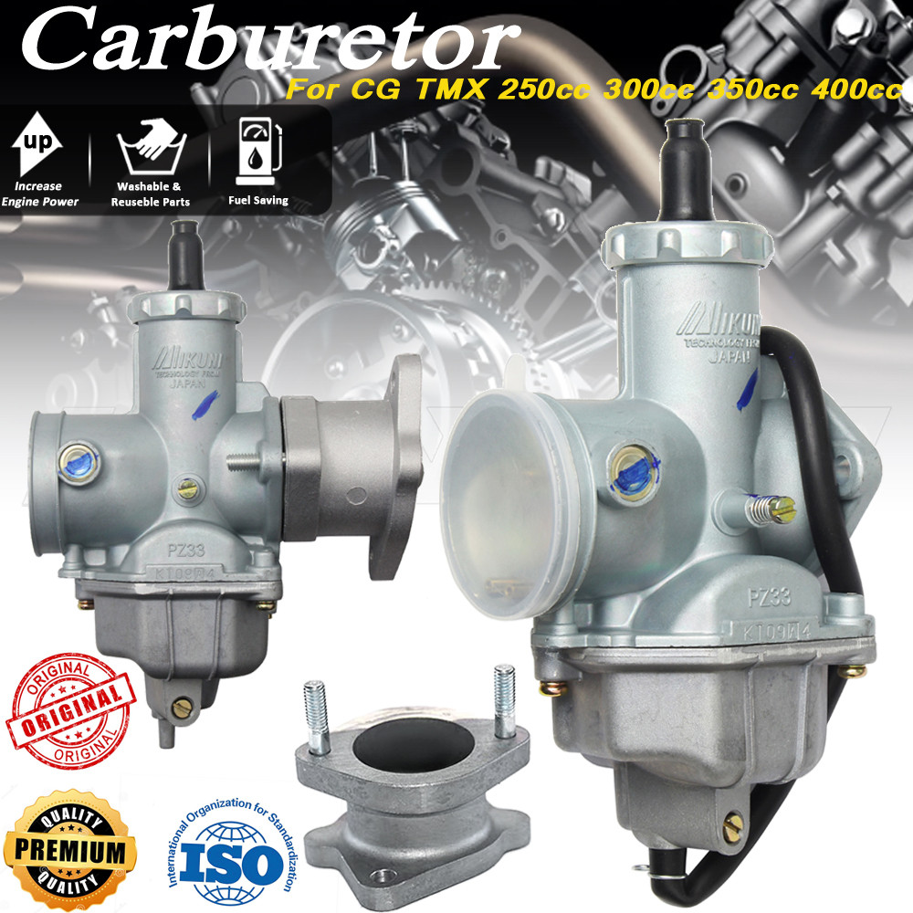 Mikuni PZ33 Carburetor 33mm Lever Choke Carby CG TMX 250cc 300cc 350cc ...
