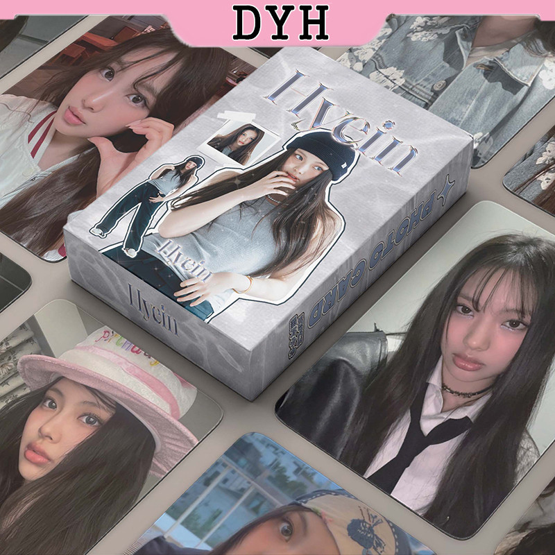 50pcs/box NewJeans HYEIN Laser Card Photocards Holographic LOMO Card ...