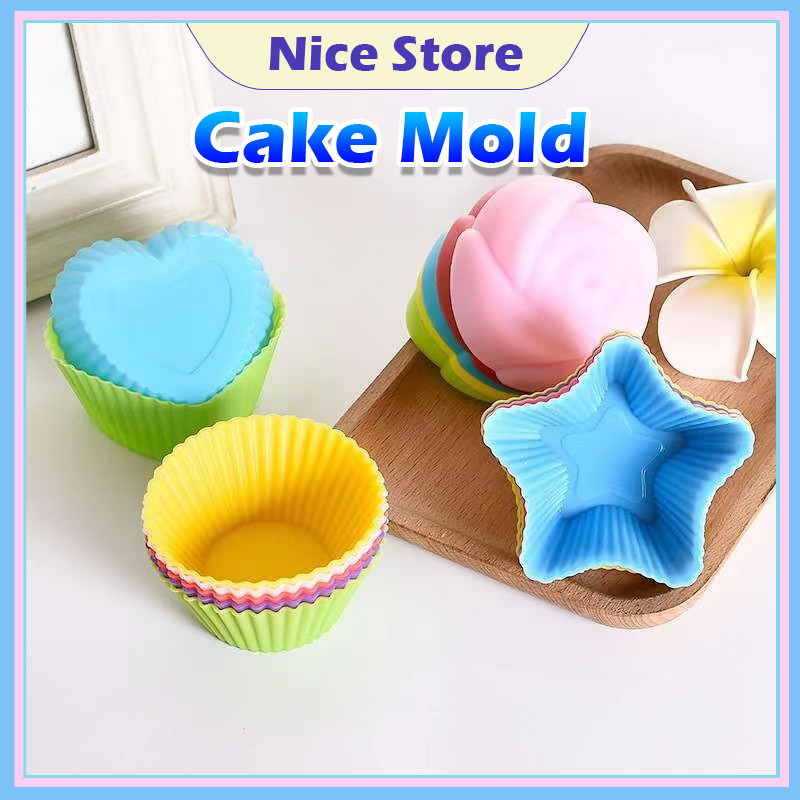 NICE 1Pc Silicon Cupcake Puto Molder Set Plastic Puto Muffin Cups ...