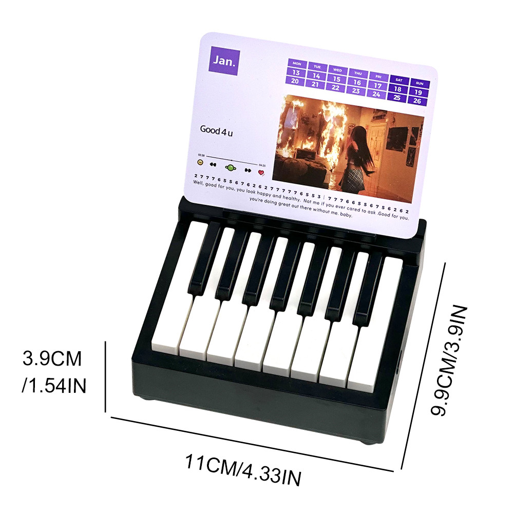 Singer Piano Calendar 2025 Mini Piano Calendar Desktop Peripheral ...