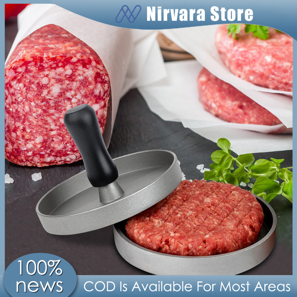 Round Burger Metal Mould Stainless Steel Non-stick Burger Press ...