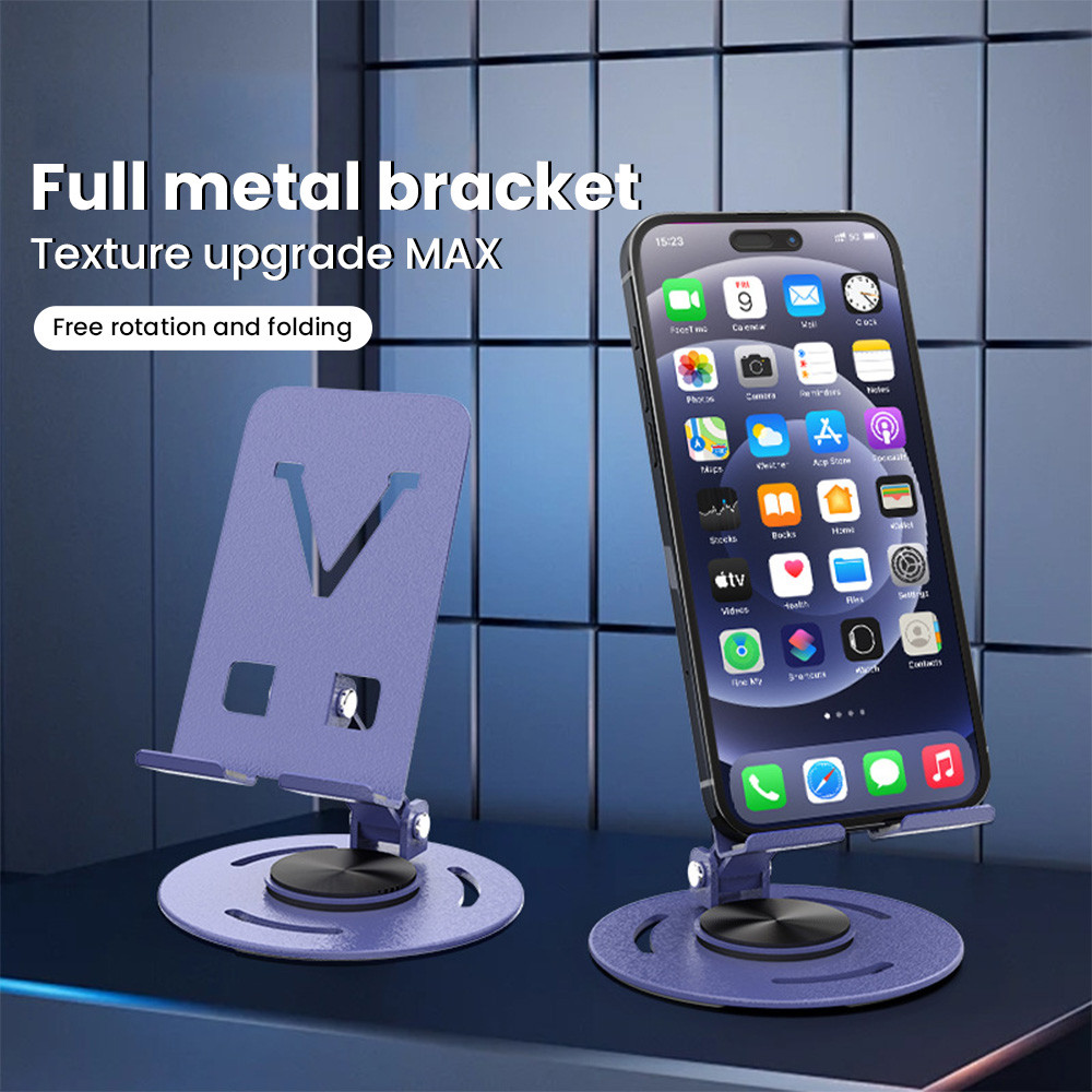 Desktop Phone Holder with 360° Rotation and Multiple Functions | Shopee ...