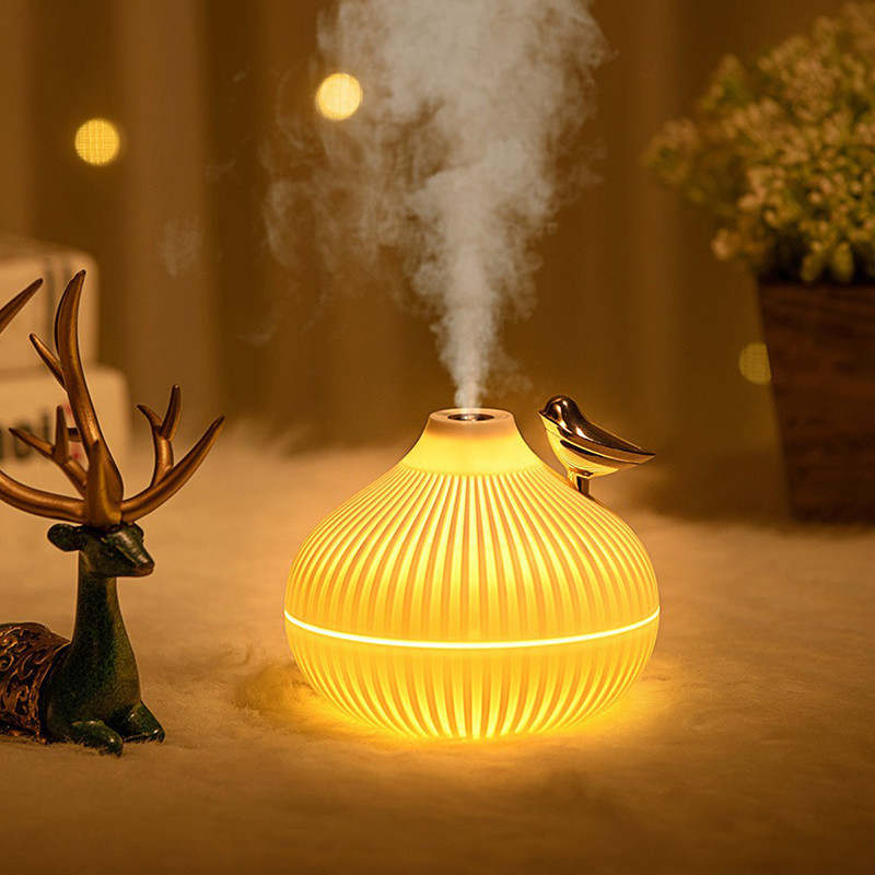 300ml Creative Onion Air Humidifier With Essential oil with light USB ...