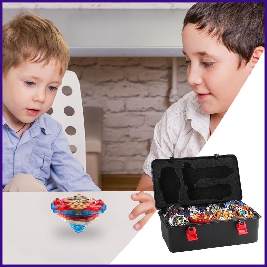 Gyroscope Launcher Rotating Toy Gyro Set Metal Spinner Top with ...