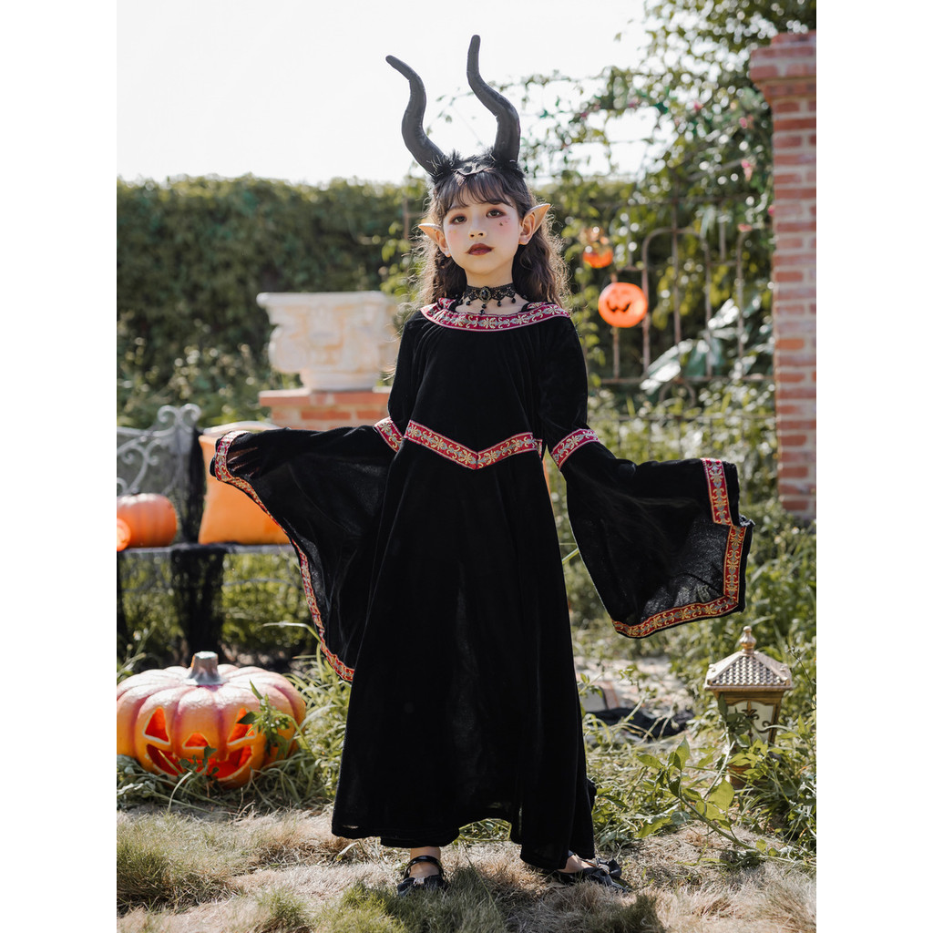 Halloween Children's Costume Parent-Child Devil Witch Vampire Wizard ...