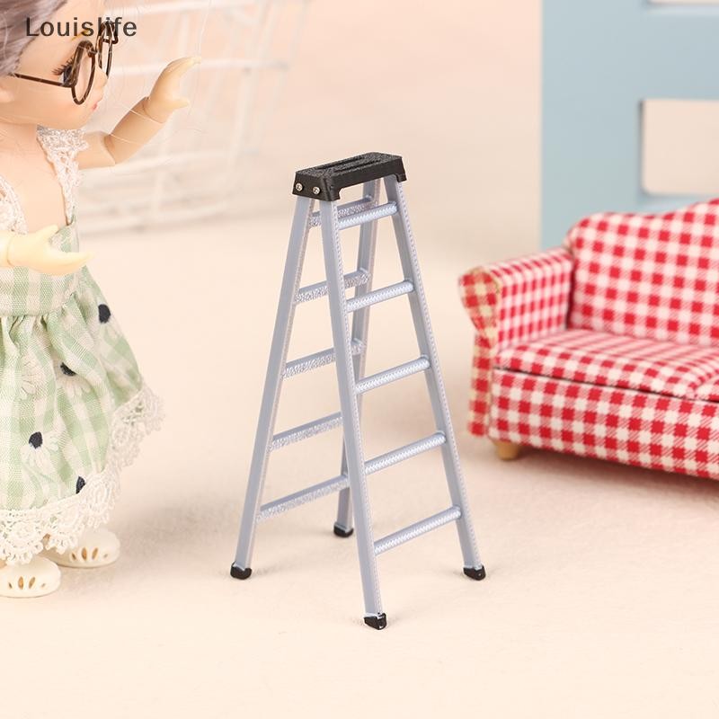 LLPH 1:12 Dollhouse Mini Plastic Ladder Model Dollhouse Furniture ...