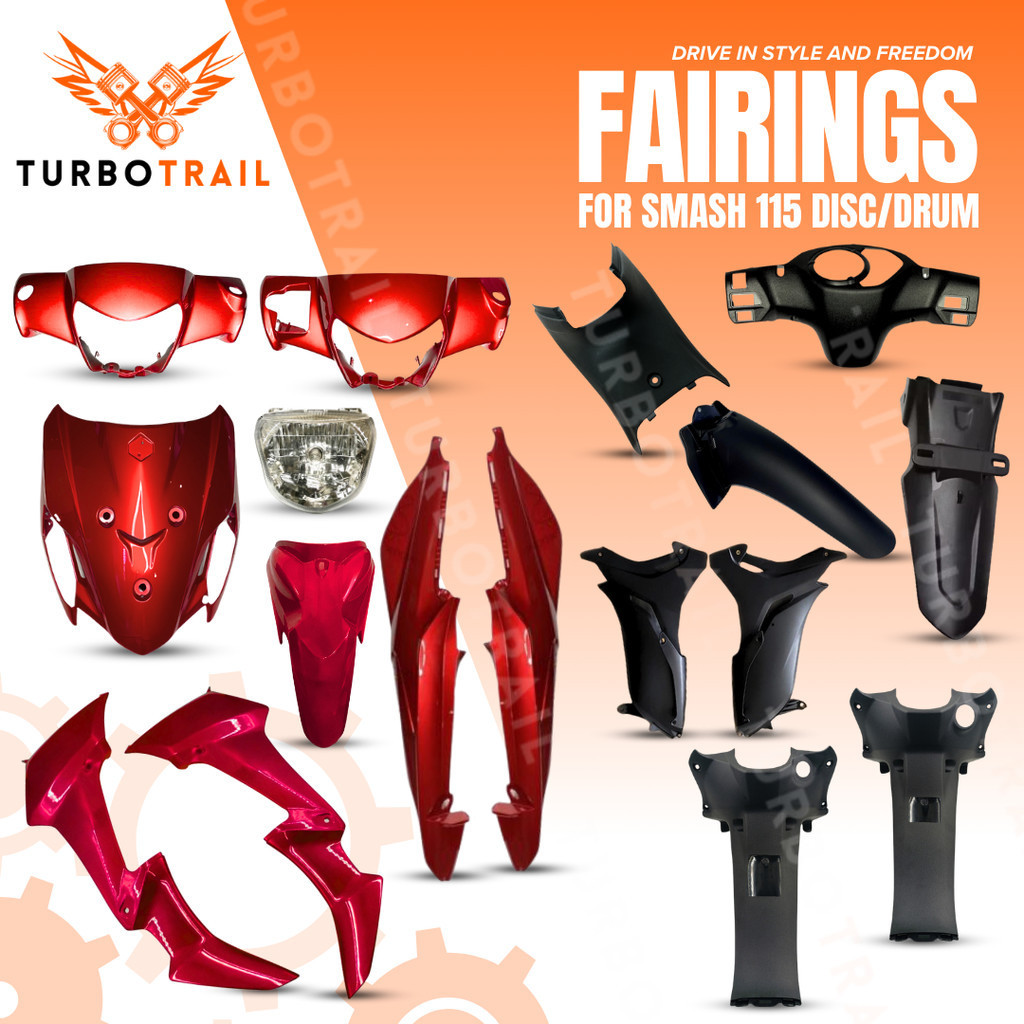 ALL FAIRINGS SET FOR SMASH 115 MOTORCYCLE BODY FRAMES | Shopee Philippines