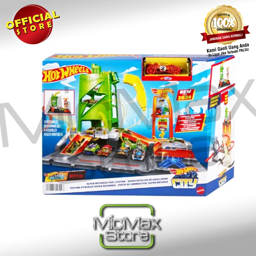 Hot Wheels HOTWHEELS City Super Recharge Fuel Station HTN79 | Shopee ...