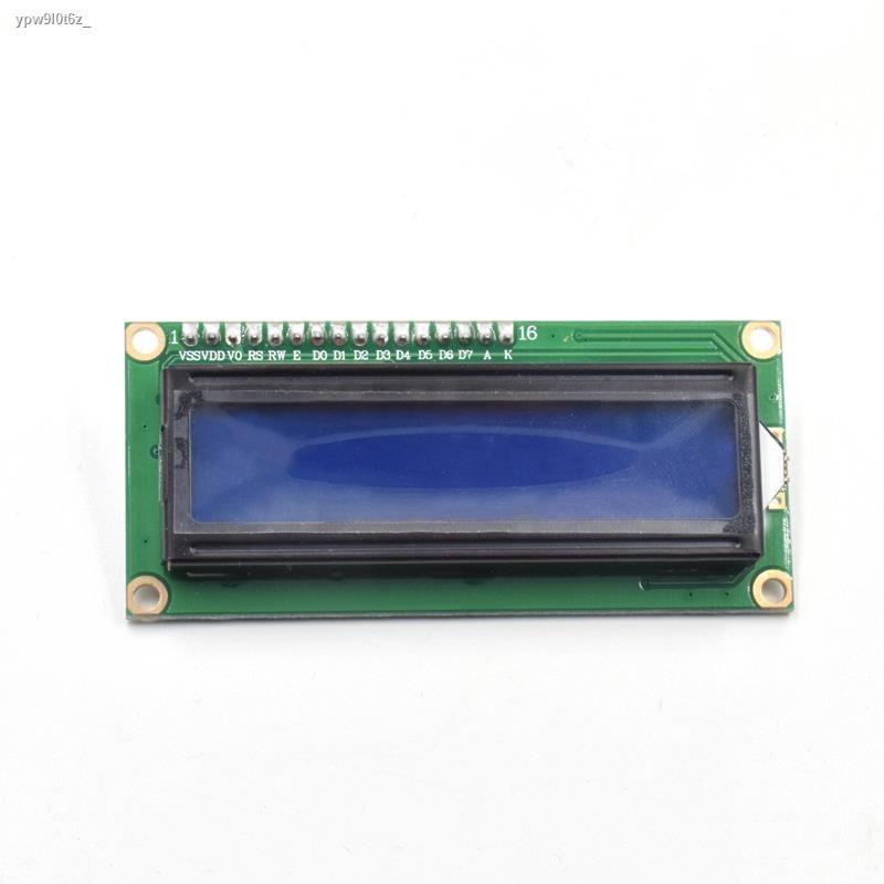IIC/I2C 1602 LCD screen module LCD1602A blue screen behind with module ...