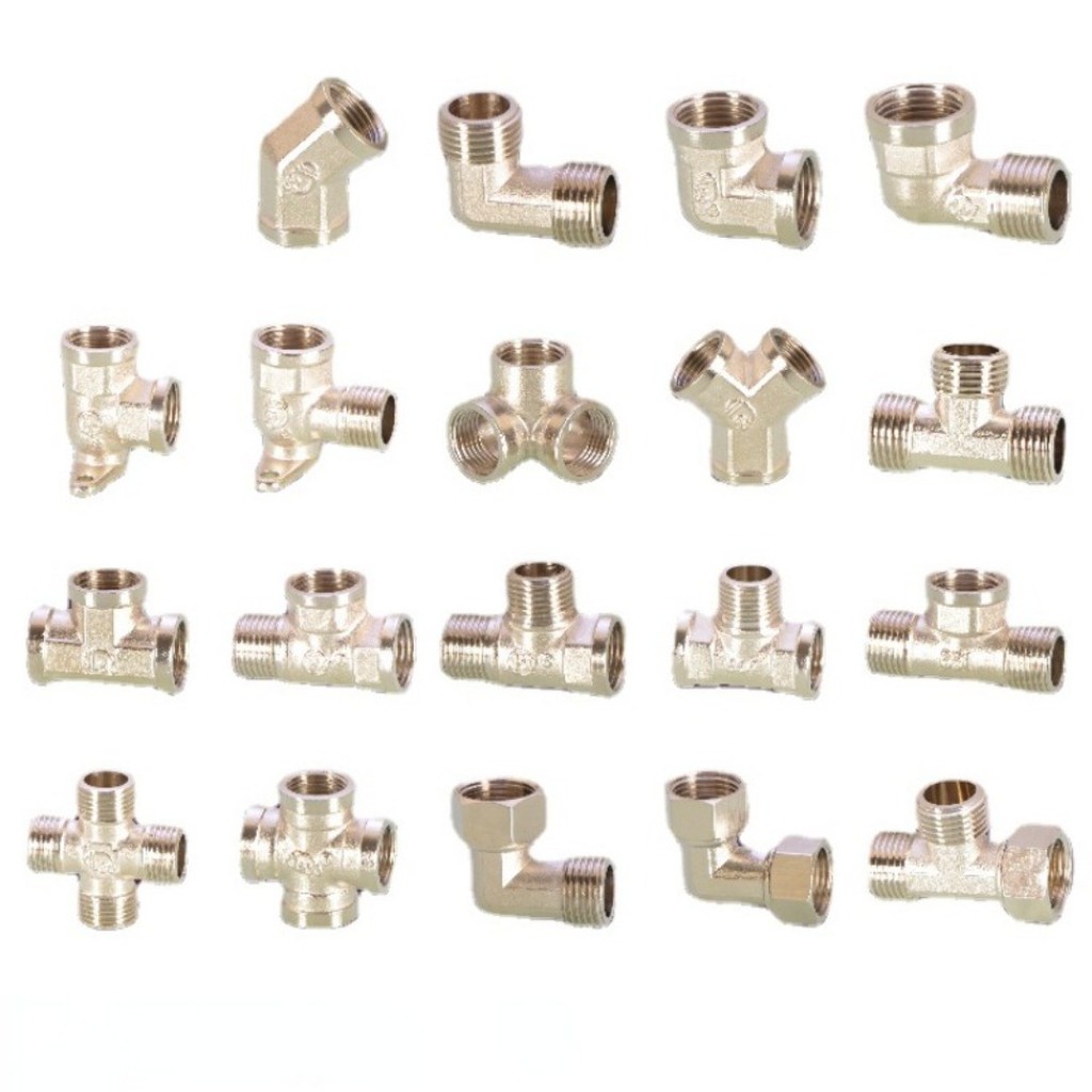 [CWJ] Copper Flexible Connector 20mm Copper Plating Pipe Fittings 1/2 ...