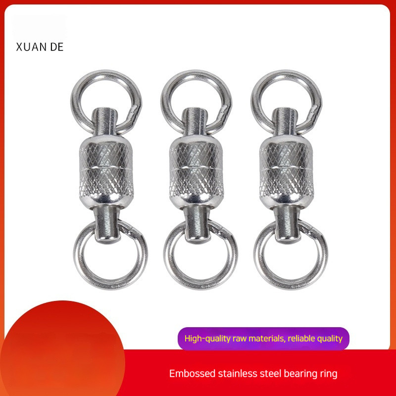 Embossed double bearing large octagonal ring stainless steel swivel ...