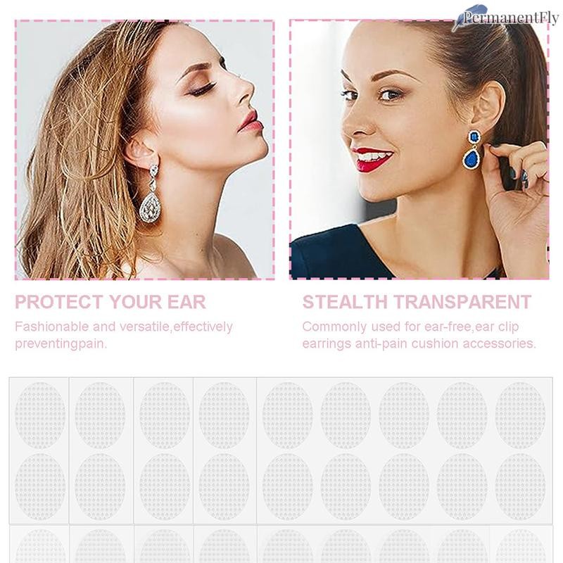 PermanentFly 100Pcs Invisible Earrings Stabilizers Earlobes Protective ...