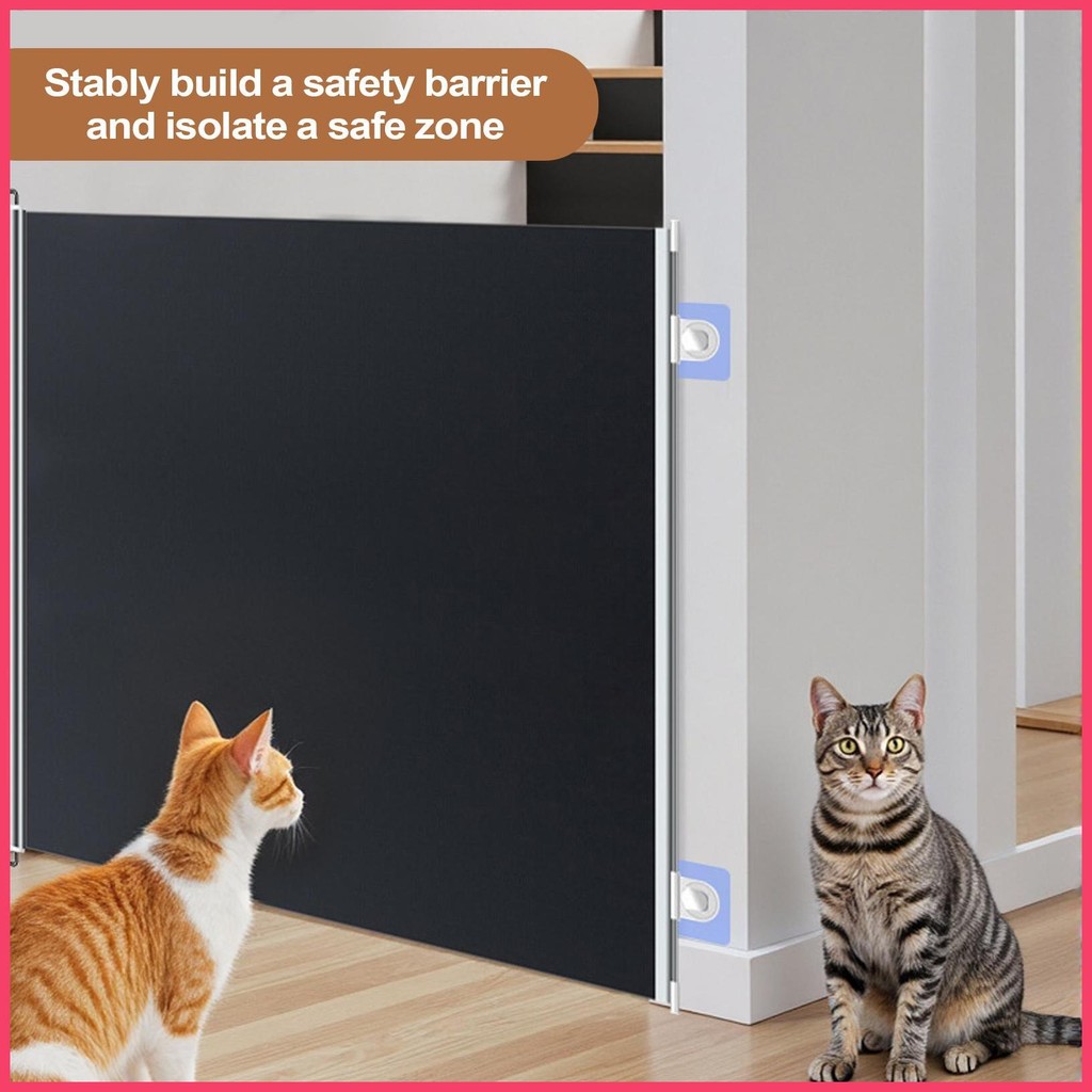 Retractable Dog Gate Extendable Baby Safety Gate Extendable Telescopic ...