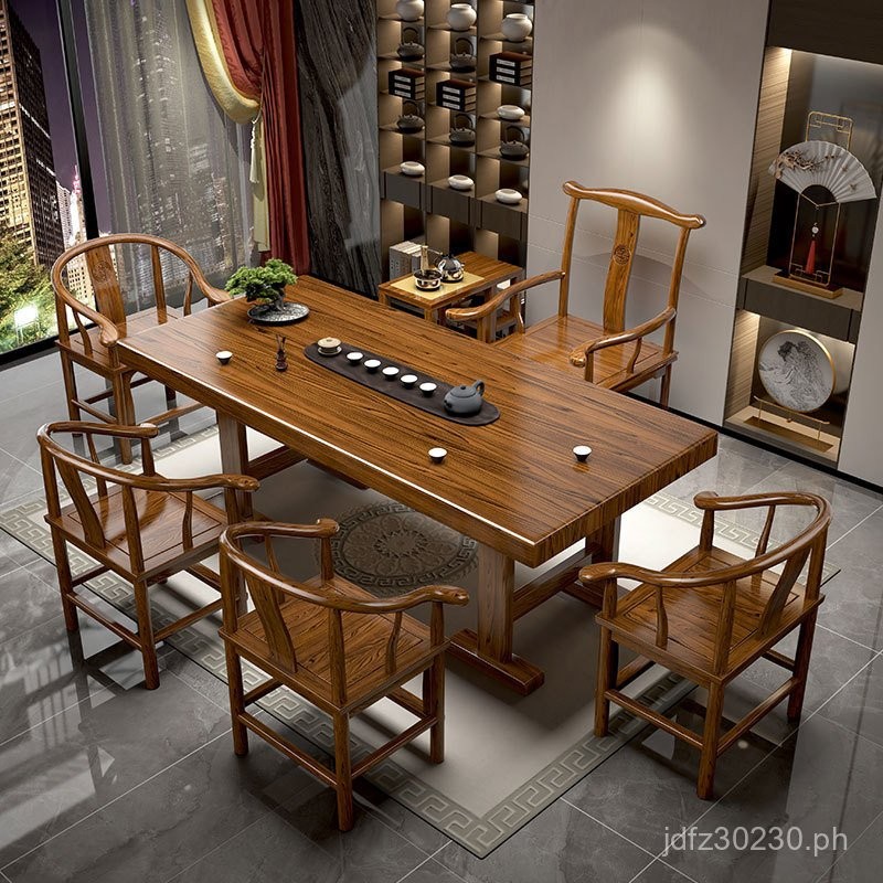 Tea Table Solid Wood New Chinese Style Home Full Set Tea Table and ...