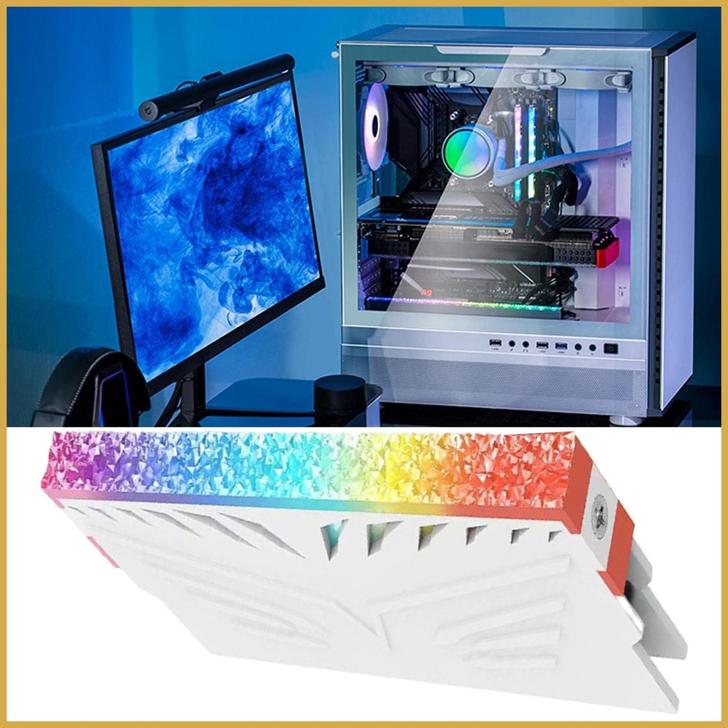 Computer RAM Heatsink Cooling Vest for Memory Computer Memory Heat Dissipation Vest with RGB ...