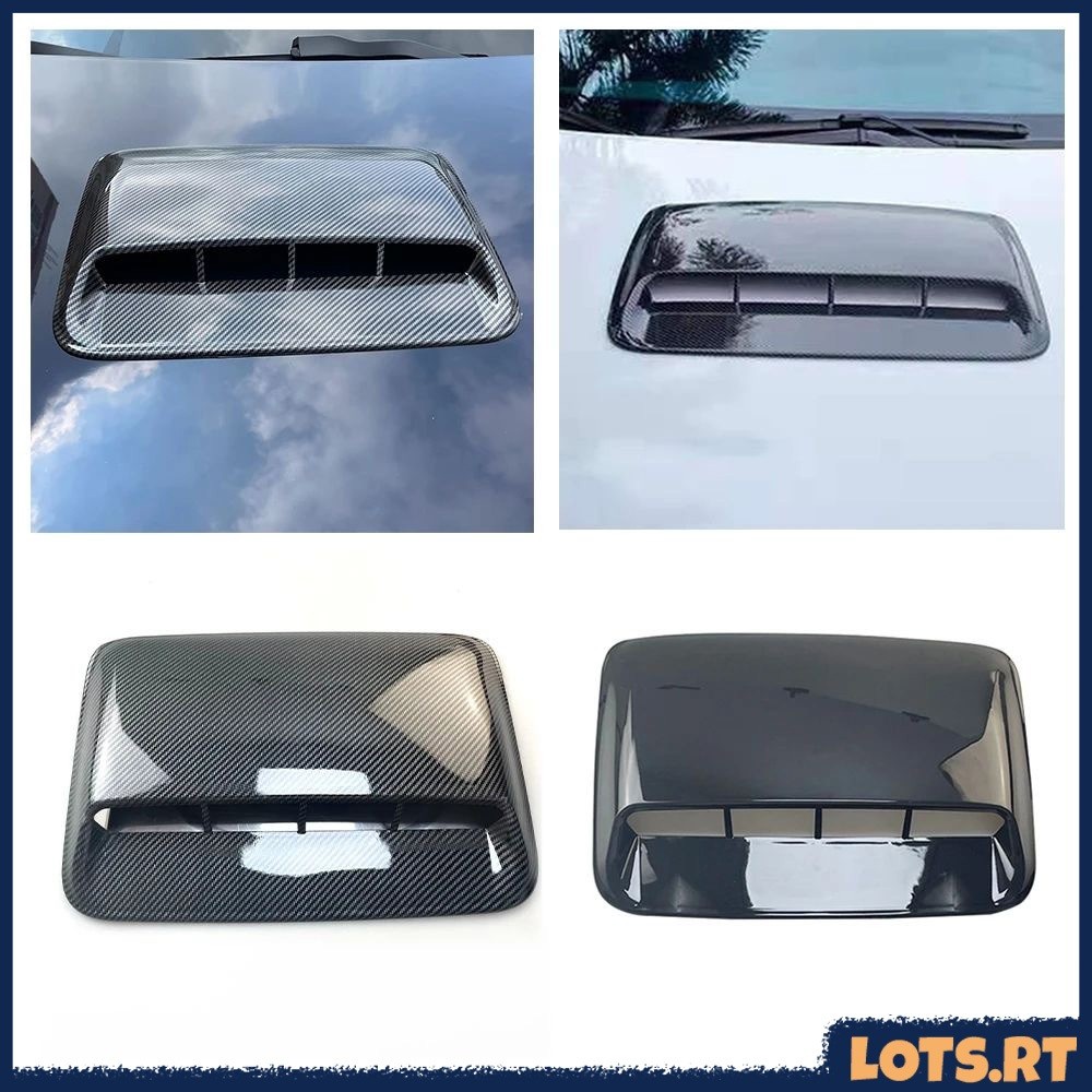 Decorative Air Flow Intake for Front Engine Carbon Fiber Black White ...