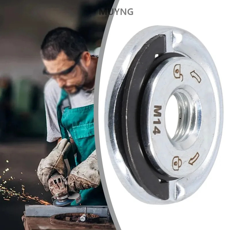 M14 Angle Grinder Quick Release Self-Locking Pressing Plate - Nut With ...