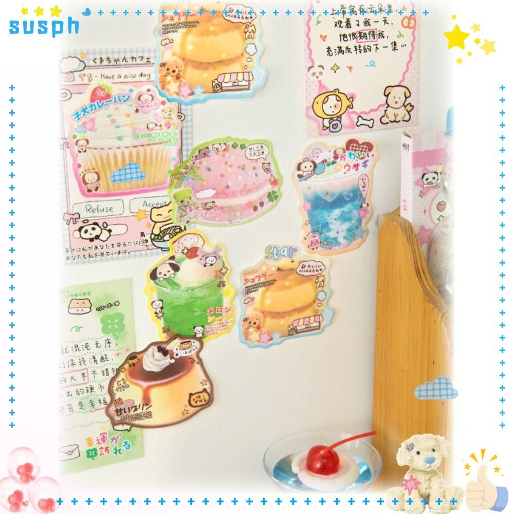 SUSPH Cute Animal Sticky Notes, Tearable Pages Eco-Friendly Mini Memo ...
