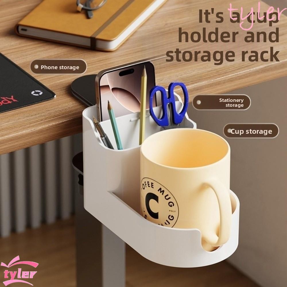 TYLER1 Side Desk Organizer, Height Adjustable Space-Saving Under Desk ...