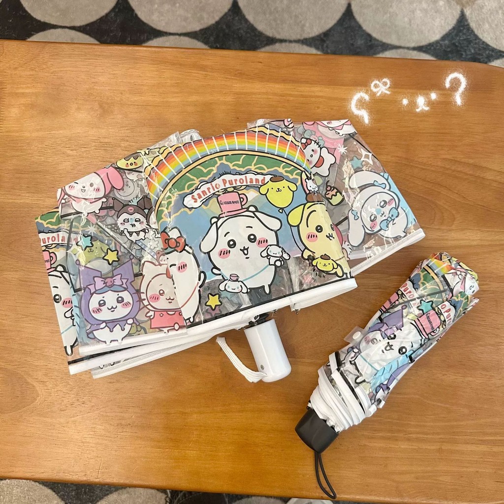 Foldable Anime Automatic Umbrella – KT Cat/Cinnamoroll/Kuromi ...