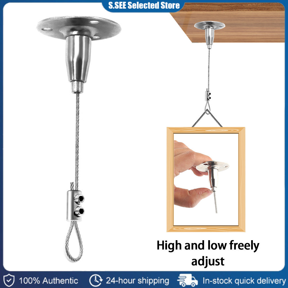 Adjustable Steel Wire Rope Hanging Kit Suspension Wire Cable Ceiling ...