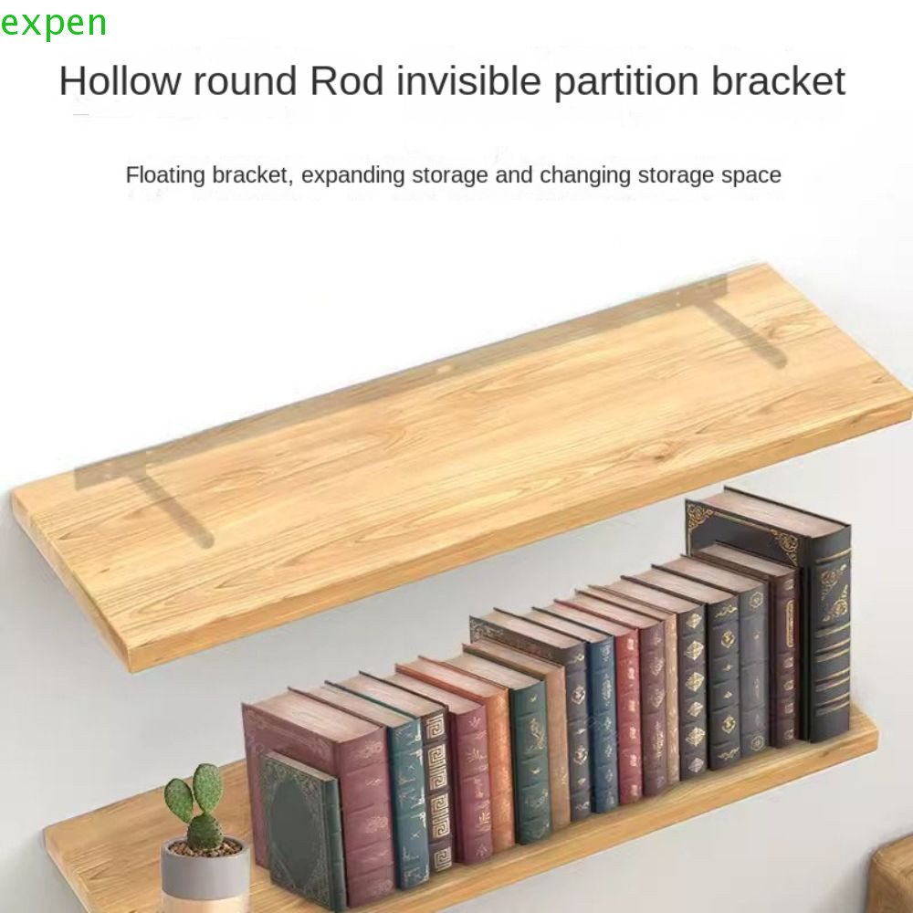 EXPEN Hidden Shelf Bracket, Heavy Duty Heavy Support Floating Wall ...