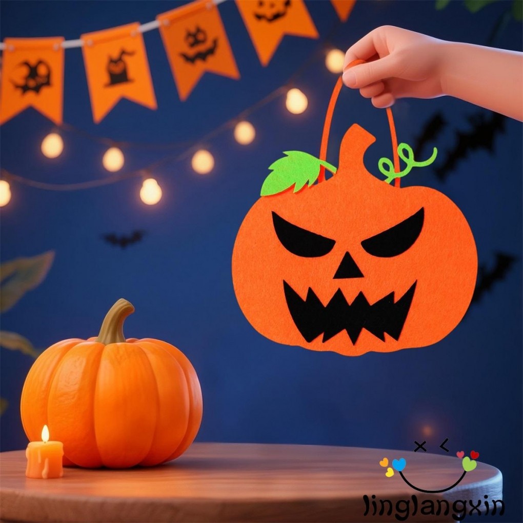 LLX-Halloween Candy Basket Bat Pumpkin Spider Treat Bags Holder for ...
