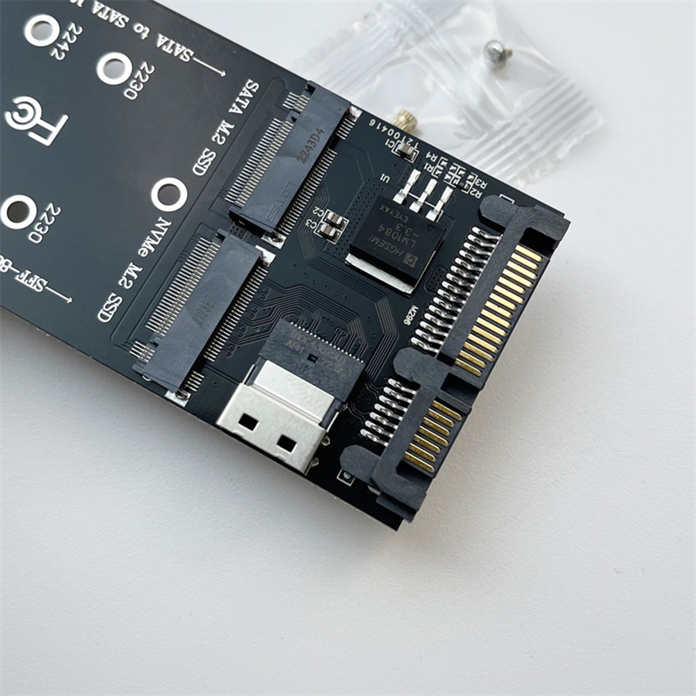 M.2 To SATA Adapter SFF-8654 To M2 NVME SSD Converter 22Pin SATA To M2 ...