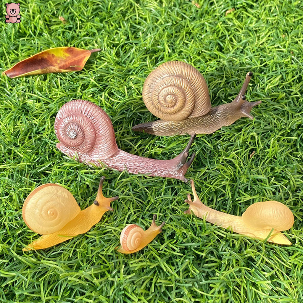 Simulation Snail Toy Desk Topper Cake Decor Sand Table Toys Animal ...