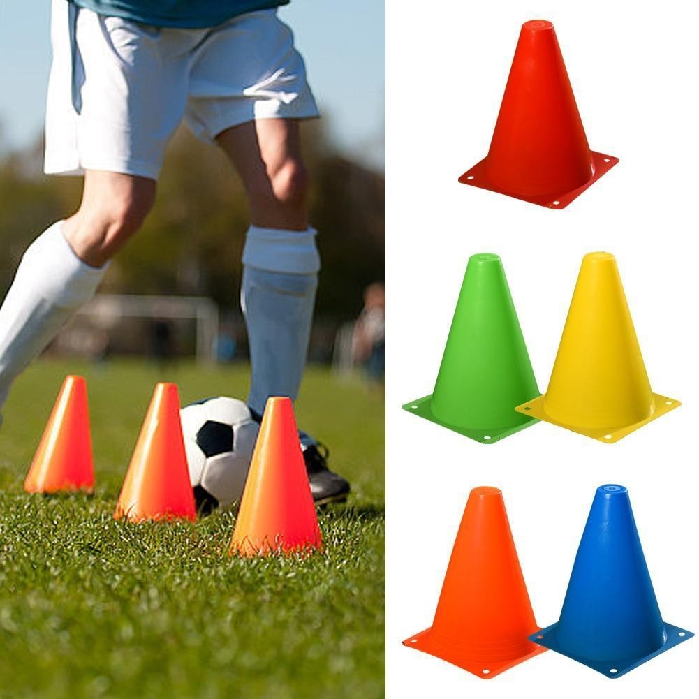 Football Basketball Training Cones 18cm Sport Cone Safety Barrier Cone ...