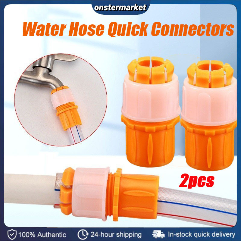 2pcsWater Hose Quick Connectors Fast Joints Universal Garden Watering ...