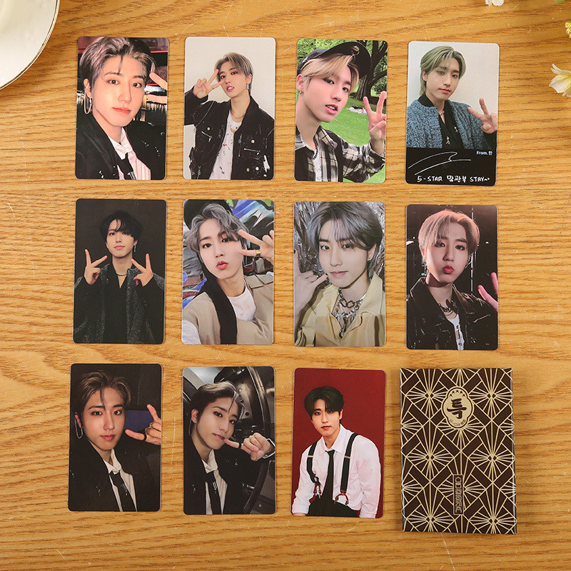 8-11pcs STRAY KIDS Holographic Laser Lomo Cards 5-STAR Album MAXIDENT ...
