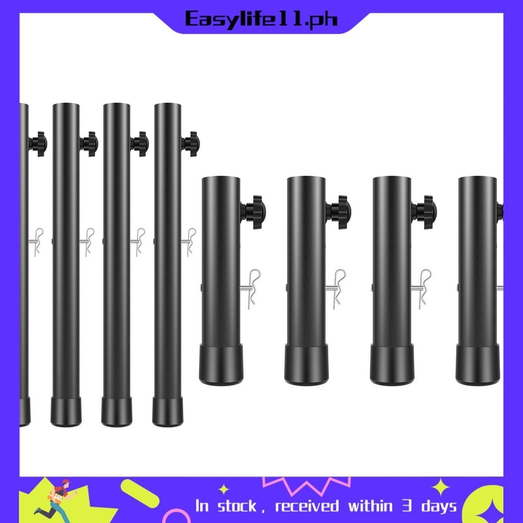 4Pcs Folding Table Leg Extenders Heavy Duty Steel Folding Table Leg ...