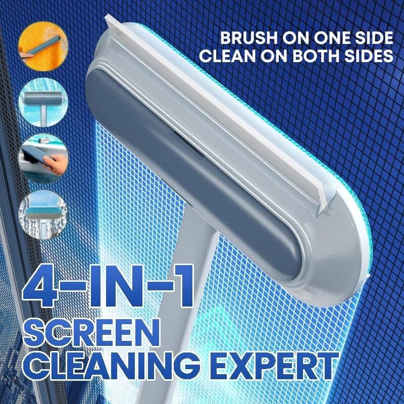 4 In 1 Window Screen Brush Multi-Functional Cleaner Wipe Dust Remover ...